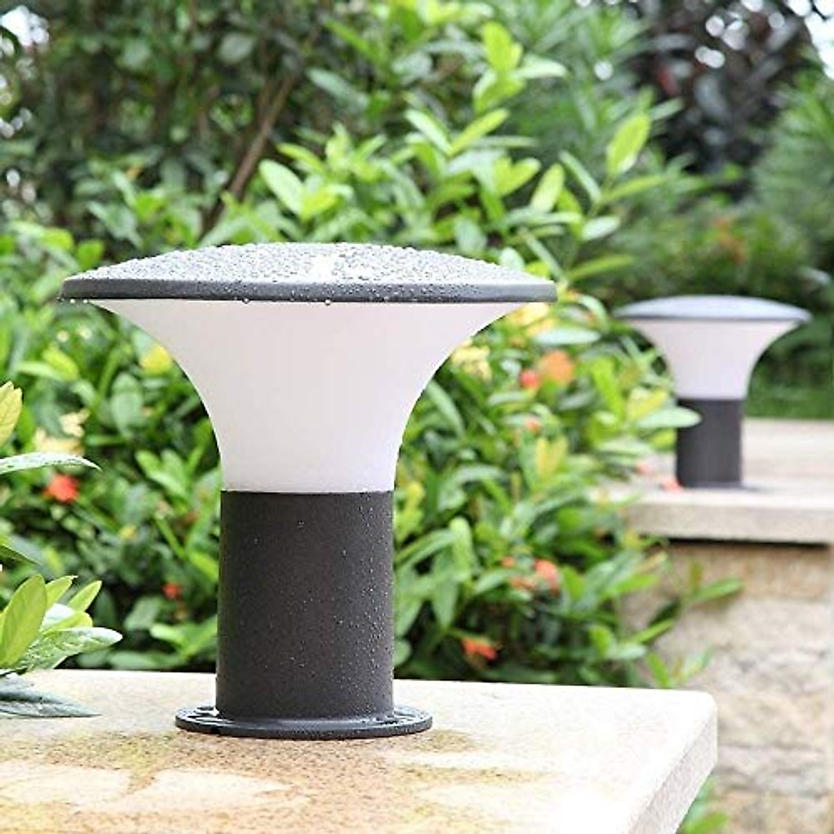 ZMY Aluminum Garden Home Pillar Lighting Villa Outdoor Modern Column Lamp Park Decorative Anti-Rust Post Light Waterproof PC Lawn Pathway Illumination