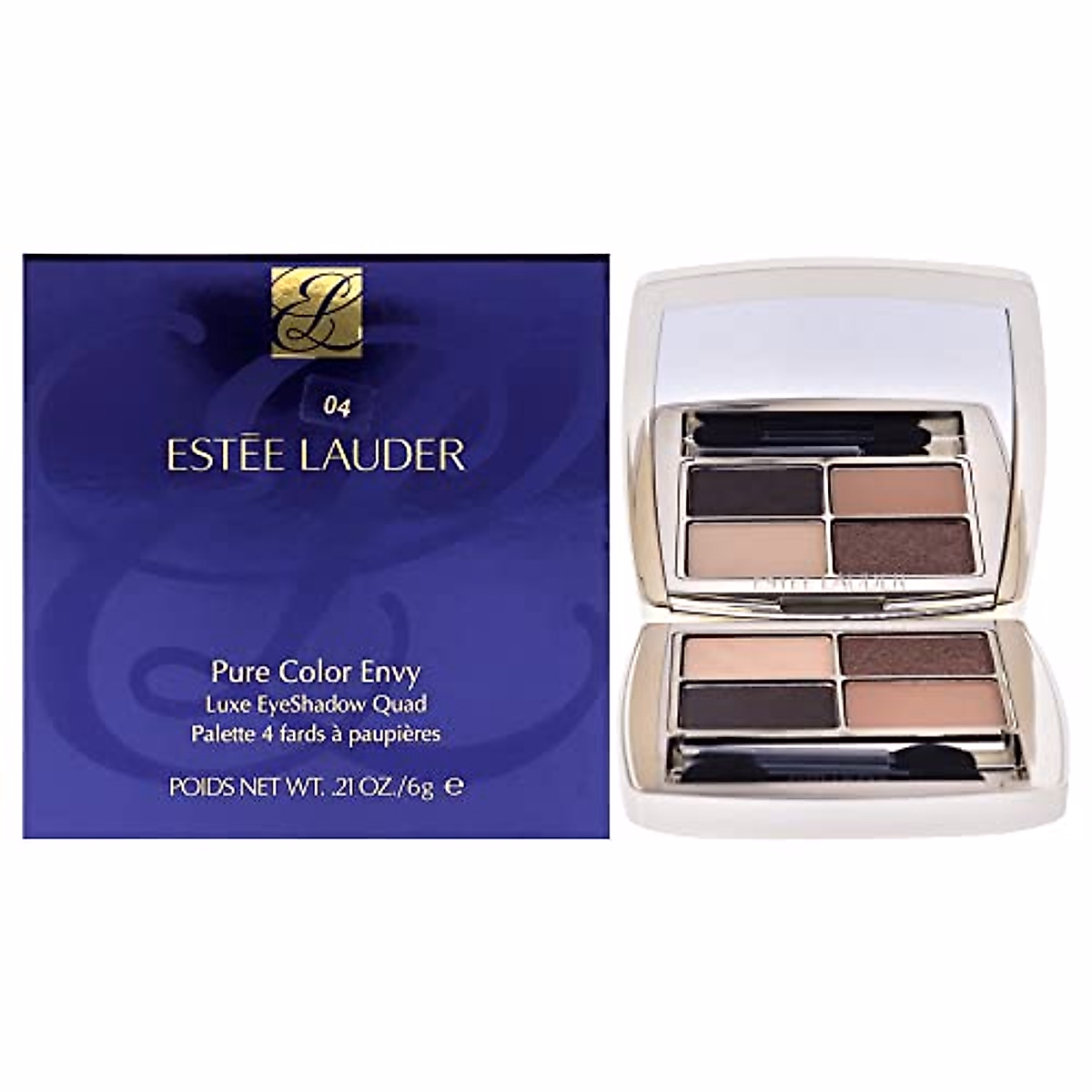 Estee Lauder Pure Color Envy Luxe Eyeshadow Quad - 04 Desert Dunes Eye Shadow Women 0.21 oz