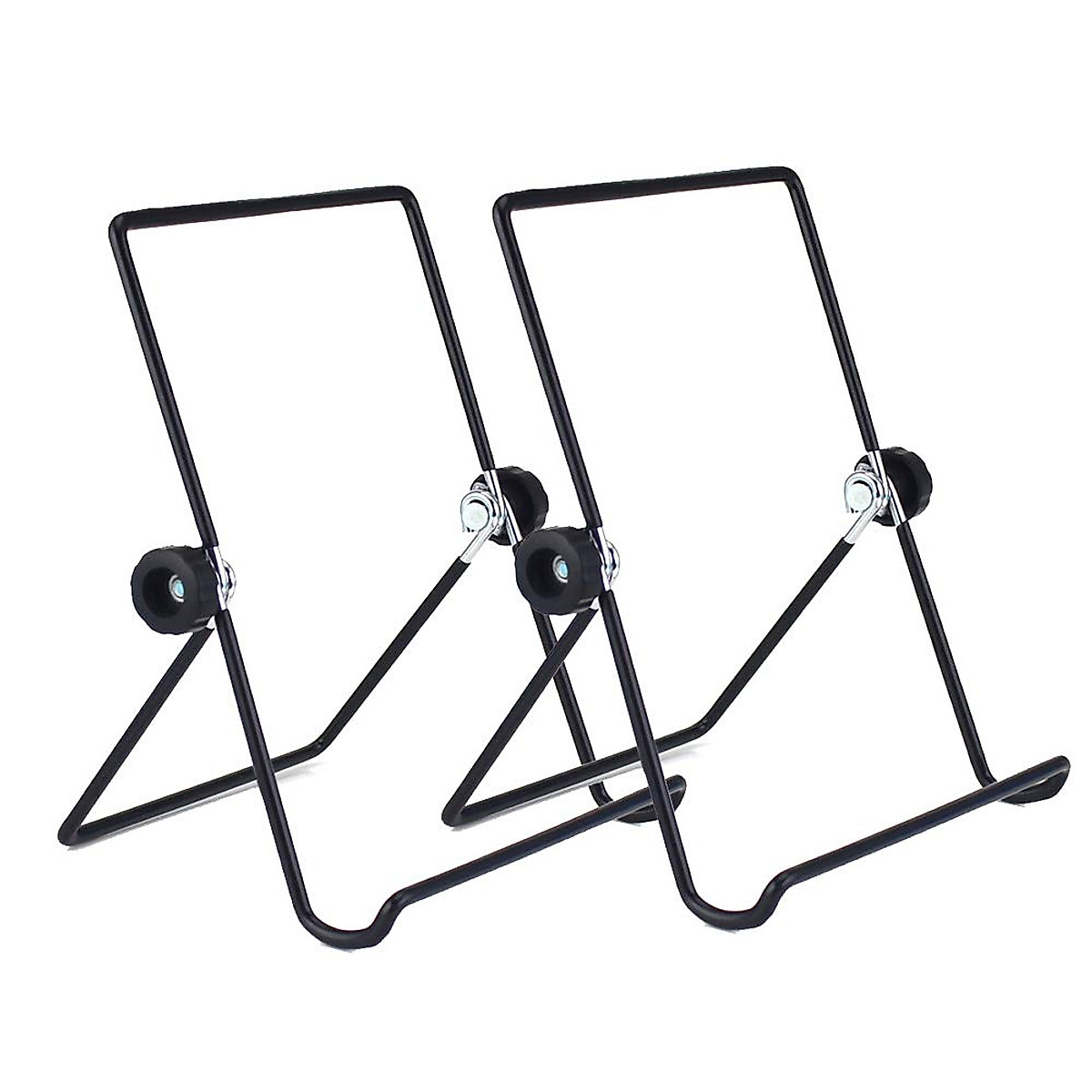Tablet Stand, Portable Foldable Tablets Multi-Angle Non-Slip Adjustable Metal Holder Cradle Fit for 9-12.9 inch Tablet PC, Pad (2 Pack)