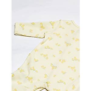 Little Me baby girls and Hat Footie, Yellow Print, Newborn US