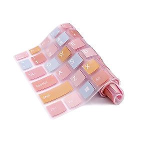 WYGCH Silicone Keyboard Cover for Lenovo Legion 5 Keyboard Cover/for Lenovo Legion 5 Series Legion 5 5i 5p 5pi 15.6" and 17.3 Inch Gaming Laptop/for Legion Keyboard Skin Protector-Pink Sweet Heart