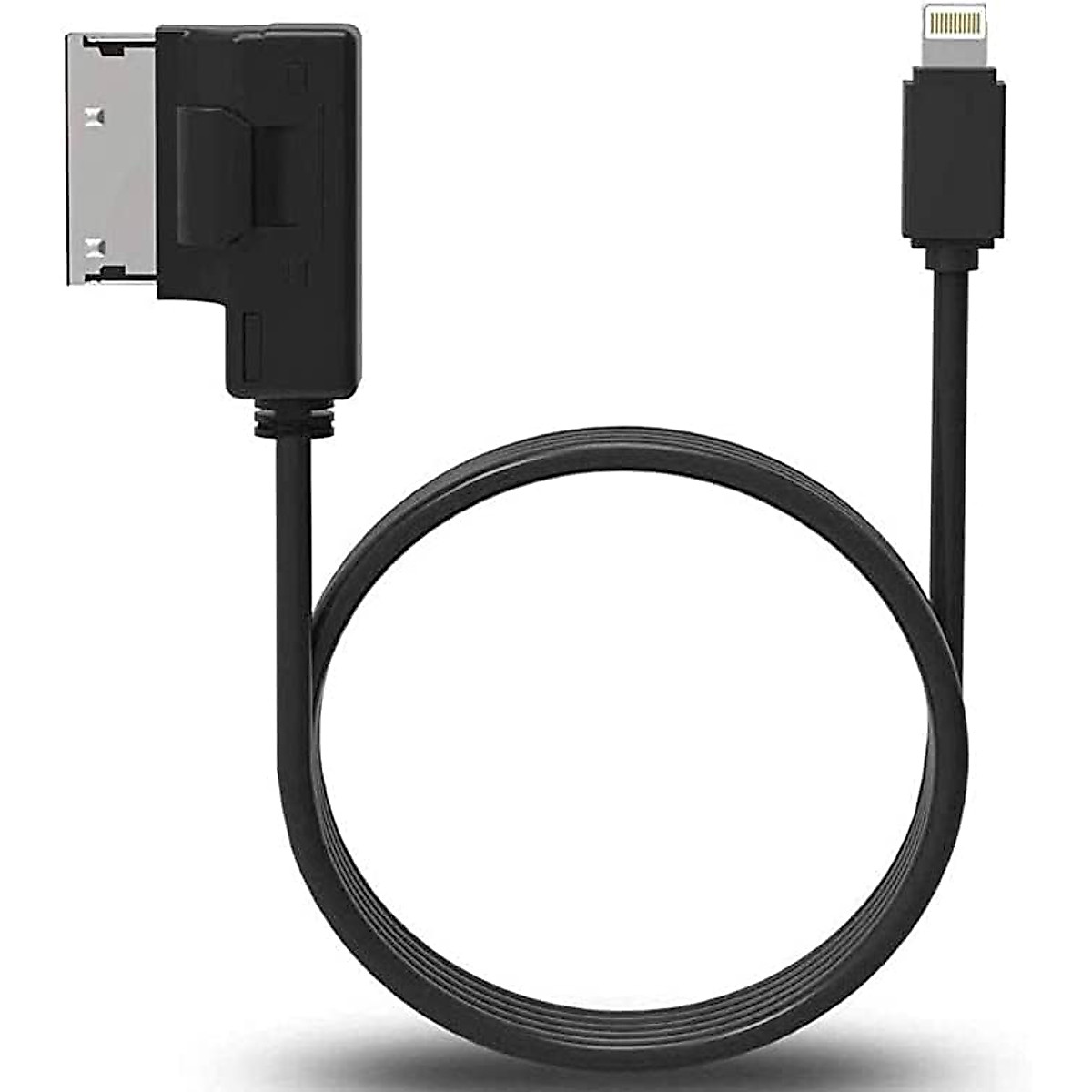 Car Audio Charging Adapter Cord Compatible with Apple iPhone 11 Xs Max XR X 8 7 6 for Audi A1/A3/A4L/A5/A6L/A8/Q3/Q5/Q7/TT, Music Charging 2-in-1 Conversion Cable