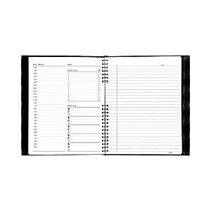 Blueline A29C81 NotePro Undated Daily Planner, 9-1/4 x 7-1/4, Black
