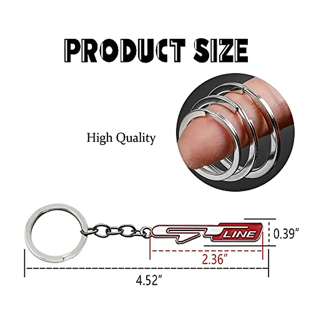 ASUBHA Car Key Pendant Keychain, GTLINE Keychains Emblem Pendant, Car Accessories for Women Men