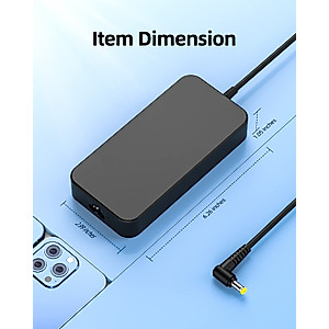 135W AC Charger Fit for Acer Desktop VZ6880G-I51150S1 VZ6880G-I71170S1,ConceptD 3 CN316-73G CN316-73G-733T CN316-73G-72DM Laptop Power Supply Adapter Cord