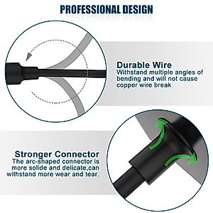 iCreatin 9V Power Cord Compatible with Arduino/Schwinn Bike, Replacement AC DC Power Supply Adapter for UNO R3 / Elegoo UNO R3 / IEIK UNO R3 / MEGA 2560 R3
