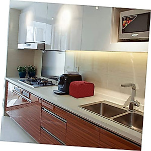 VILLCASE 1pc Bread Machine Cover Bread Toaster Bread Oven Bread Maker Cover Toaster Cover 4 Slice Four Slice Toaster Appliance Cover Red Electrical Appliance Household