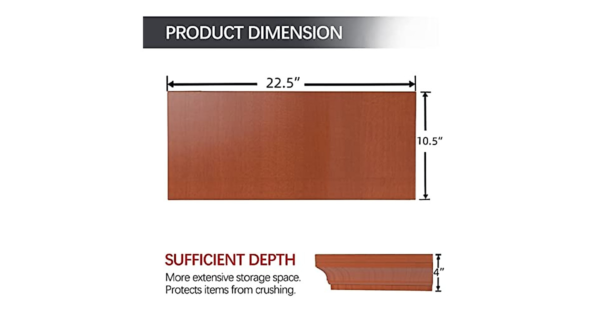 Hidden Compartment Wall Shelf with RFID Lock - FuturHydro