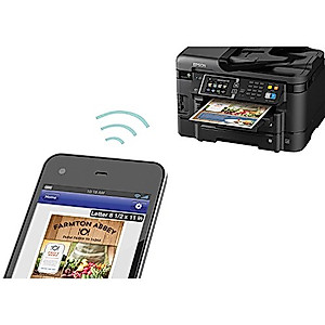 Epson WorkForce WF-3640 Wireless Color All-in-One Inkjet Printer with Scanner and Copier, Amazon Dash Replenishment Ready