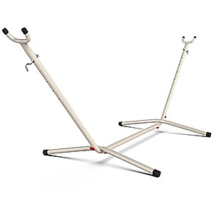 Anyoo Hammock Stand Portable Heavy Duty Steel Stand Easy to Assemble with Carrying Bag Sturdiness Hammock Frame Universal Multi-Use 550 lb Capacity for Outdoor & Indoor Garden