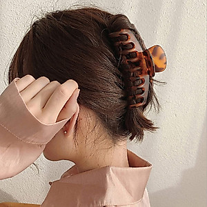 Hair Claw Clips for Thick Hair - 3pcs 4.3’’ Plastic Nonslip Jumbo Hair Clips Strong Hold Large Hair Jaw Clips Big Hair Clips Hair Styling Accessories for Women Girls