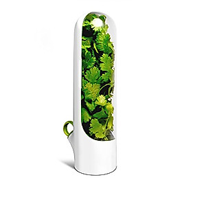 Herb Saver Best Keeper for Freshest Produce - Innovation that Works by Prepara, White