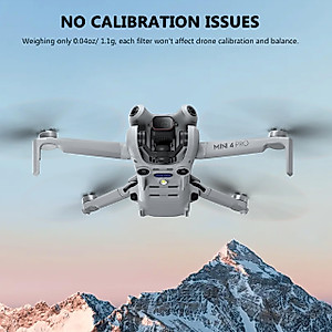 STARTRC Mini 4 Pro Filters, 6 Pack UV CPL ND8 ND16 ND32 ND64 Filter Compatible with DJI Mini 4 Pro Drone, Polarizer and Neutral Density Camera Lens Multi Coated Filter (Aluminum Frame)
