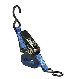 Everest Premium Ratchet Tie Down – 1 PK – 1 IN – 15 FT – 500 LBS Working Load – 1500 LBS Break Strength – Cambuckle Alternative – Cargo Straps Perfect for Moving Appliances, Lawn Equipment and Motorcycles, Pack of 1