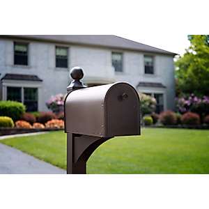 Architectural Mailboxes Landover Aluminum Mailbox Post, Venetian Bronze