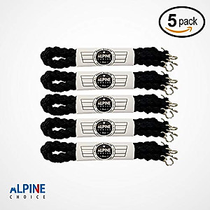 5 Black Military Boot Bands - Blousing Boot Straps Military Grade for USMC, Air Force, Army and More; Straps to Make Your Pants Tight Against Your Boots; Boot Bands Military Standard Size 7.5