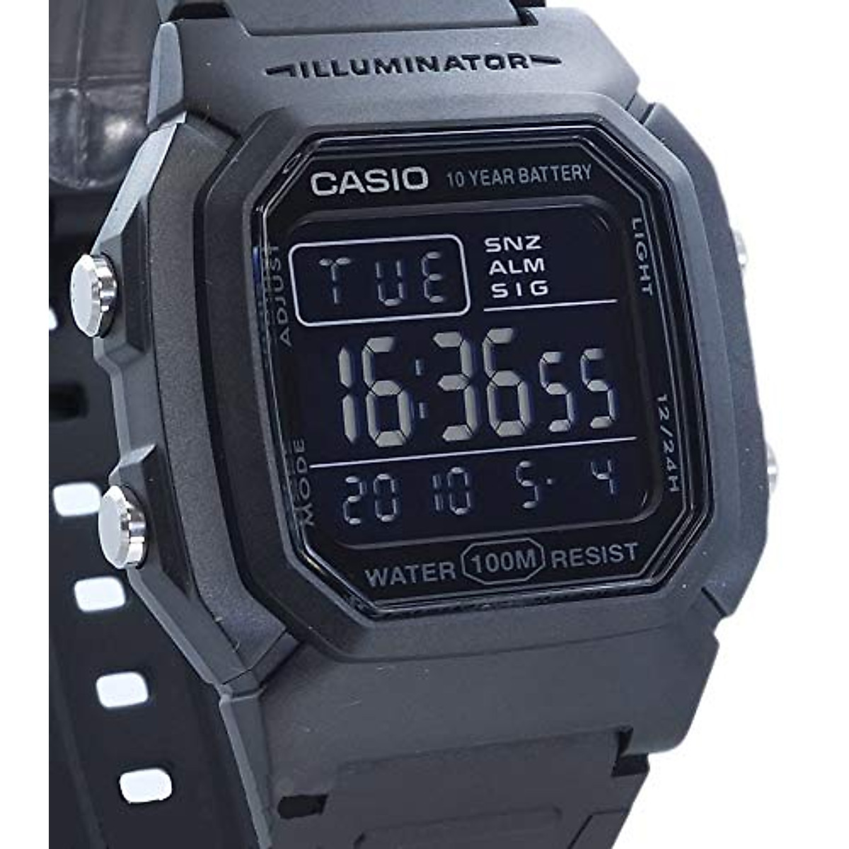 Casio Collection Unisex Digital Watch, Black, Black