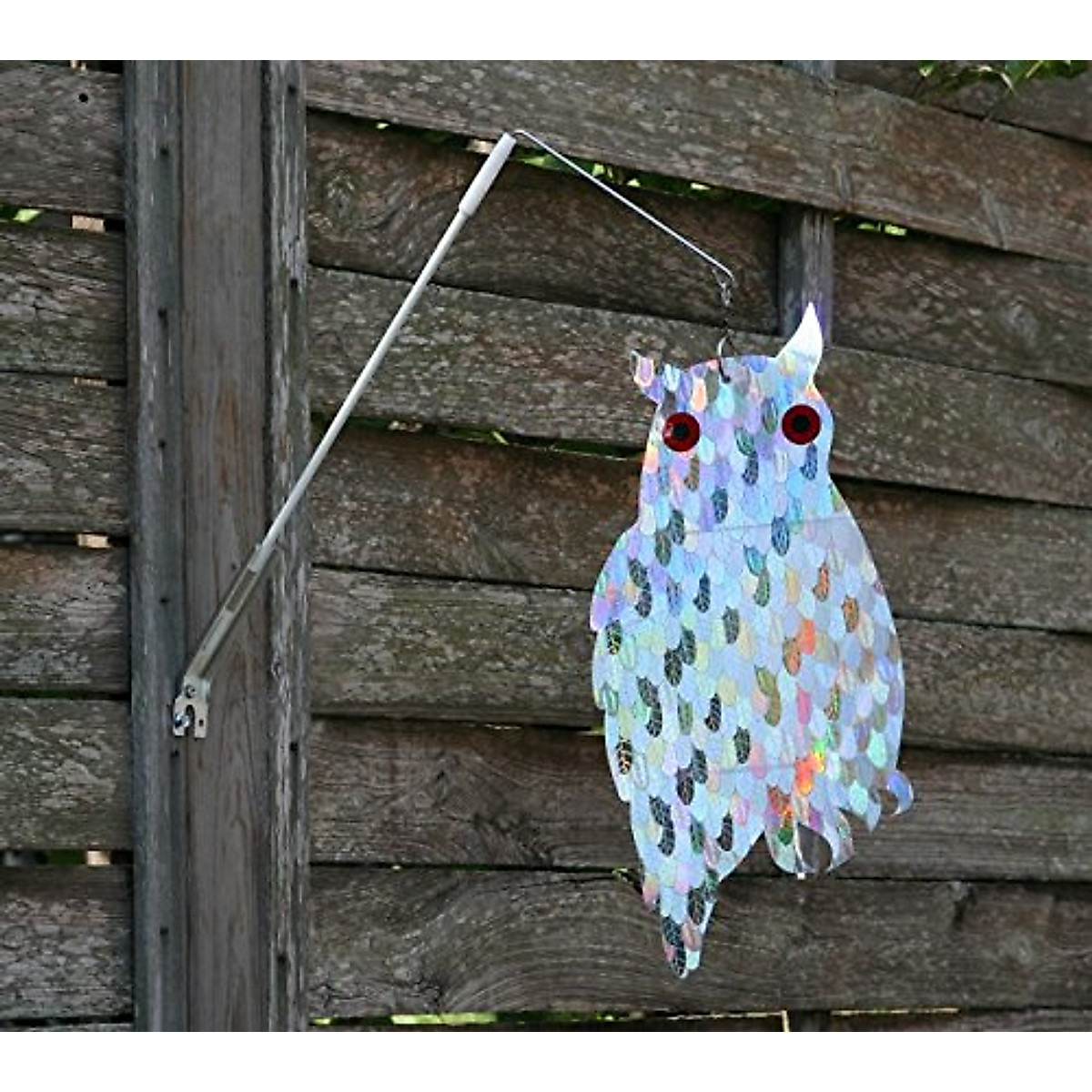 Holographic Owl Bird Deterrent- Scares Birds Away from Buildings, patios, Balconies and Gardens