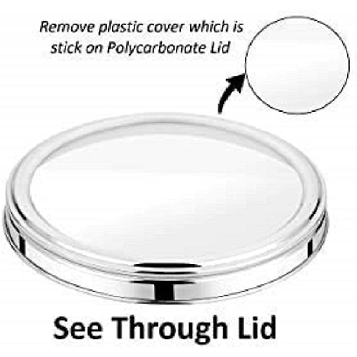 Satre Online and Marketing Transparent Stainless Steel Spice Box with Containers Set of 8pcs