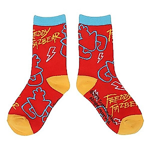 Bioworld Five Nights At Freddy's Freddy Fazbear 2-Pair Youth Crew Socks