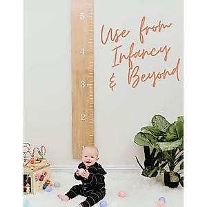 Growth Chart for Kids | Real Wood Height Chart for Kids | Natural Wood Height Measurement for Kids | Minimalist Growth Chart for Wall | Kids Height Wall Chart | Easy to Hang Kids Growth Chart