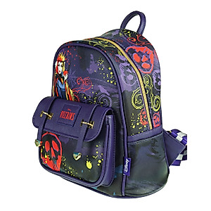 KBNL Villains - Evil Queen 11' Vegan Leather Mini Backpack - A21828, Multicoloured, Medium