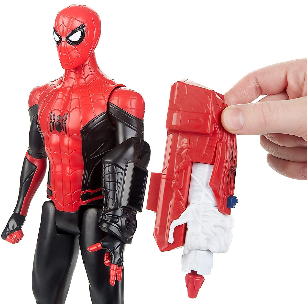 TheAvengers Titan Hero Series Spiderman 12 Inch Action Figure from Movie Far from Home, Multicolor