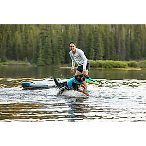 Ruffwear, Hydro Plane Floating Disc for Dogs, Aurora Teal, Large