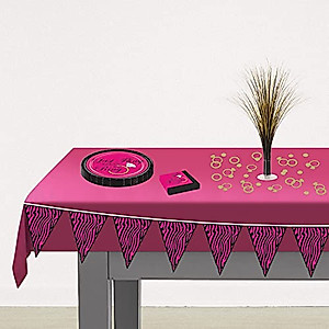 Beistle Zebra Print Pennant Banner, 10-Inch by 12-Feet