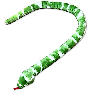 Aurora® Realistic Snake Emerald Tree Boa Stuffed Animal - Lifelike - Versatile Fun - Green 50 Inches