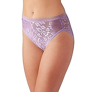 Wacoal Women's Awareness Hi-Cut Brief Panty, Purple Rose, Large
