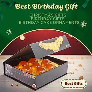 KAZETEC New Collectible Medium Crystal Resin Stars Balls Dragon Ball - Anime Collectibles New Gift Box Set of 7pcs(1.7 in in diameter/43 MM in Diameter)