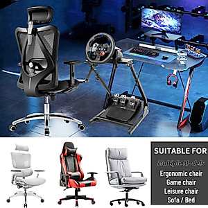 Minneer Steering Racing Wheel Stand Fit for Logitech G25, G29, G920, G923, Thrustmaster TMX, t80, Fanatec, PS4, PC Gaming Simulator Cockpit Wheel, Pedal & Shifters Not Included