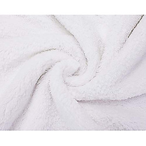 My Baptism Baby Christening Dedication White Blanket with Embroidered Cross Premium Soft Warm Cozy Coral Fleece Toddler, Infant or Newborn Receiving Blanket