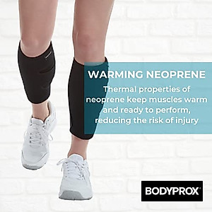 Bodyprox Calf Support Brace 2 Pack, Adjustable Shin Splint Compression Calf Wrap