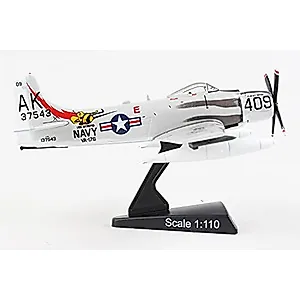 Daron Postage Stamp A1H SkyRaider 1/110 Papoose Flight PS5364-3, White