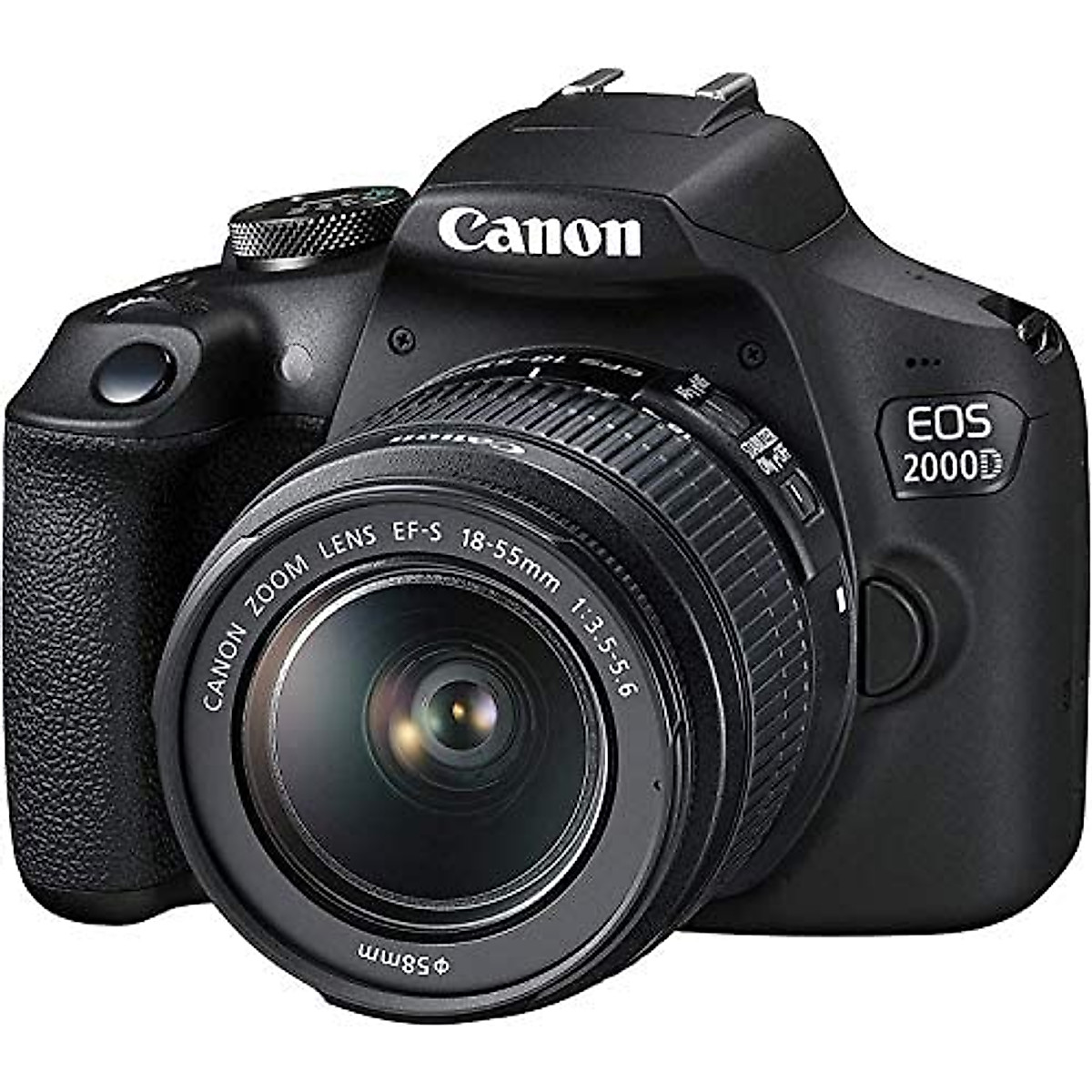 Canon EOS 2000D (Rebel T7) DSLR Camera with EF-S 18-55mm f/3.5-5.6 DC III Lens Accessory Bundle