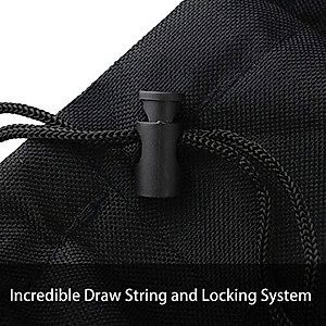 Patio Chair Covers Waterproof Heavy Duty Outdoor Patio Furniture Covers, Black Stackable Outside Lounge Deep Seat Covers, Large Lawn Sofa Covers Water Resistant,600D Oxford Cloth,Standard-1 Pack,Black