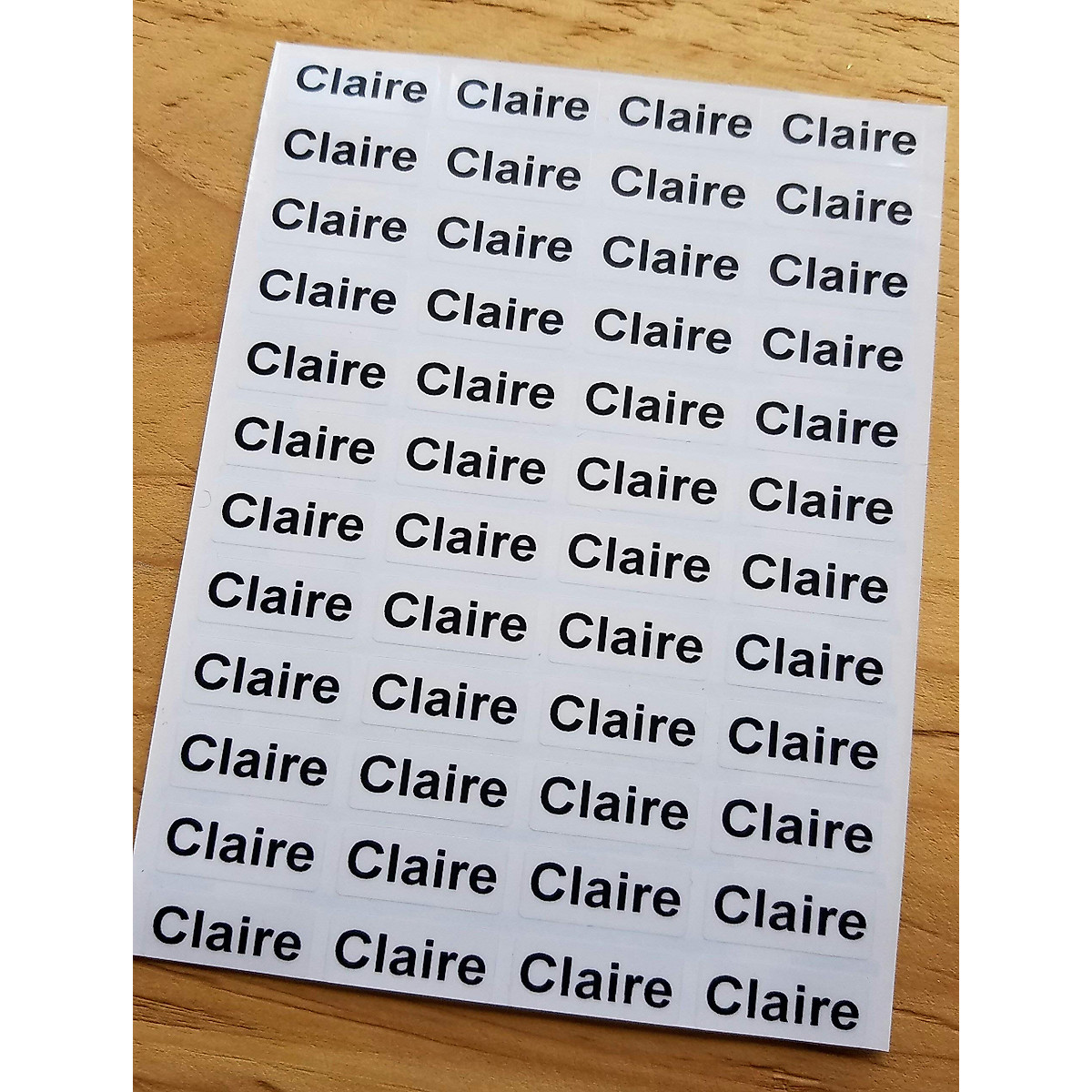 144 Clear Transparent Small Name Stickers -Daycare Labels- Kids labels- Small Size- Customized Labels - Waterproof Labels