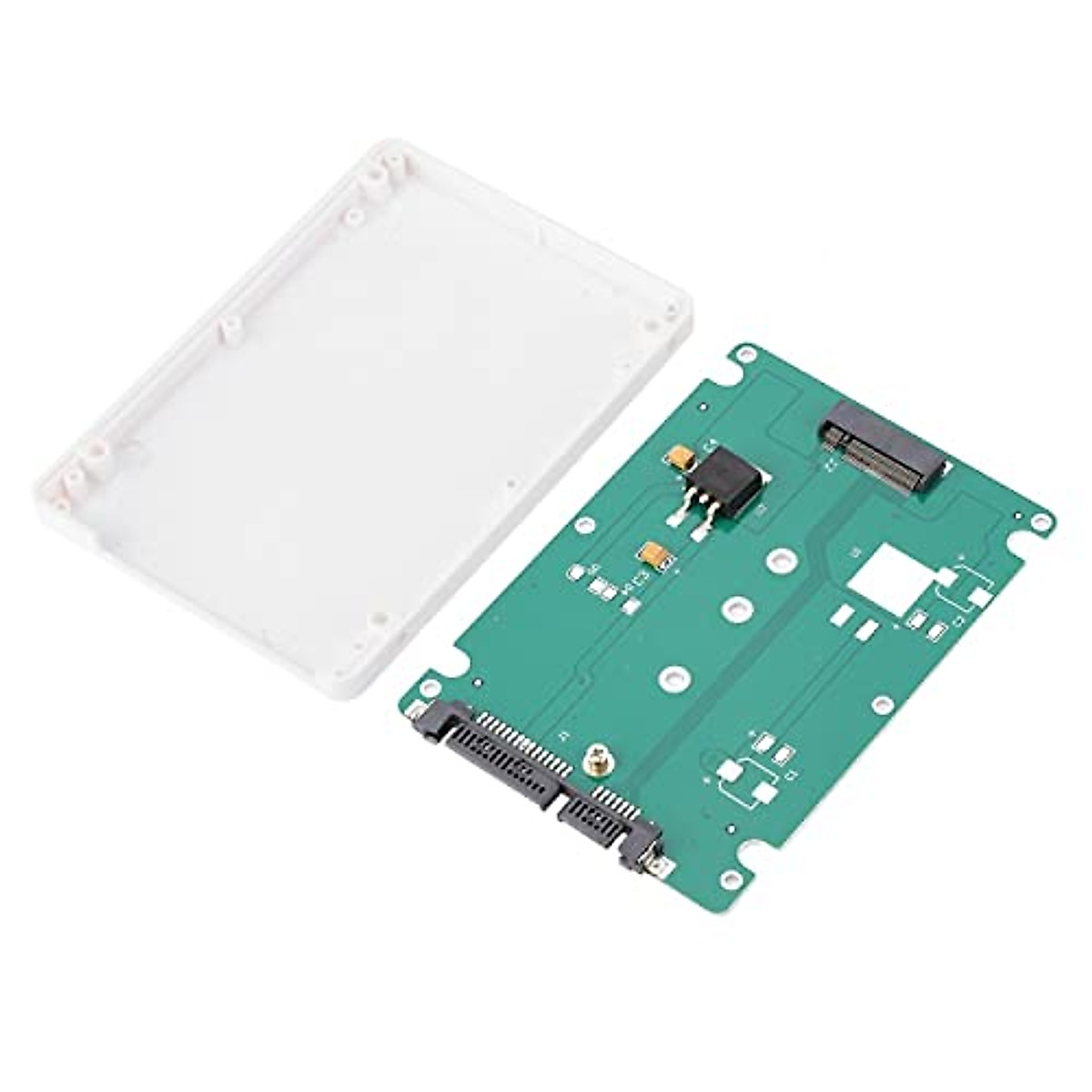 SSD Adapter, Durable Solid State Drive Adapter, 3.94 * 2.76 * 0.28Inch Convenient Laptop Notebook PC for Computer Desktop(White)