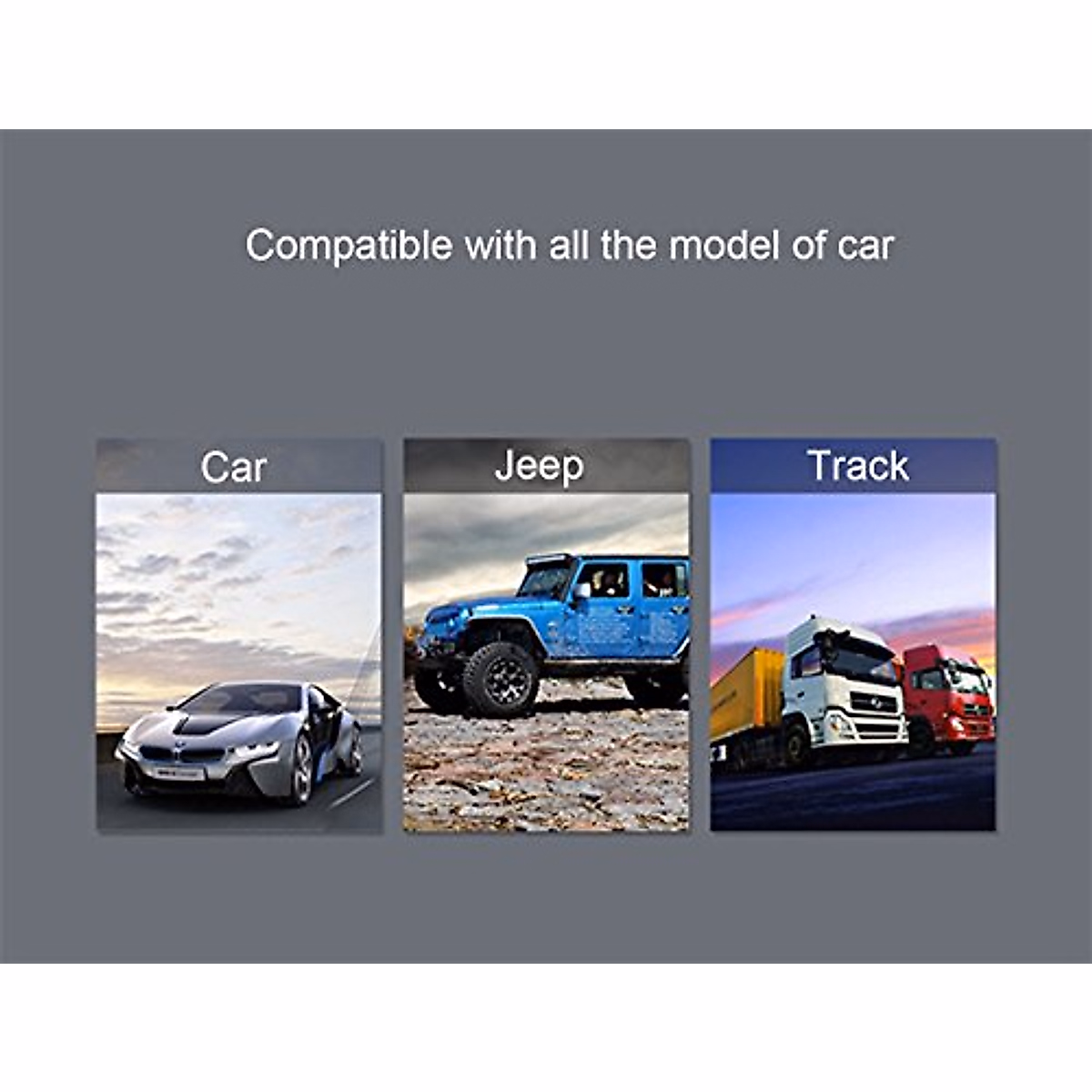 Jebsens 4.8A 24W Dual USB Car Charger Volt Meter Car Battery Monitor with LED Voltage & Amps Display, for iPhone 7 / 6s / Plus, iPad Pro/Air 2 / Mini, Galaxy S7 / S6 / Edge/Plus, Note 5/4