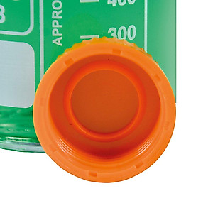 ISOLAB USA – Round Media Storage Bottle, 1000ml, with GL 45 Screw Cap, Borosilicate 3.3 Glass, Pack of 2