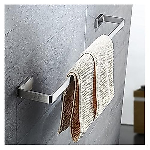 Towel BAR Rack Towel Rack Wall Mounted Tower Holder Single Towel Storage Rack Towel Bars,Towel Rod for Bathroom or Kitchen,Brushed Finish Bathroom Hardware/50Cm (Size : 80Cm)