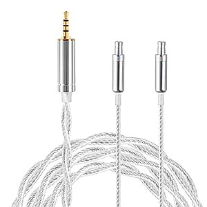 FAAEAL Silver Plated Replacement Audio Upgrade Cable Compatible with Sennheiser HD800S, HD820, HD800 Headphones,Suitable for 2.5mm/3.5mm/4.4mm Balanced Interface Sony Player (2.5mm Plug)
