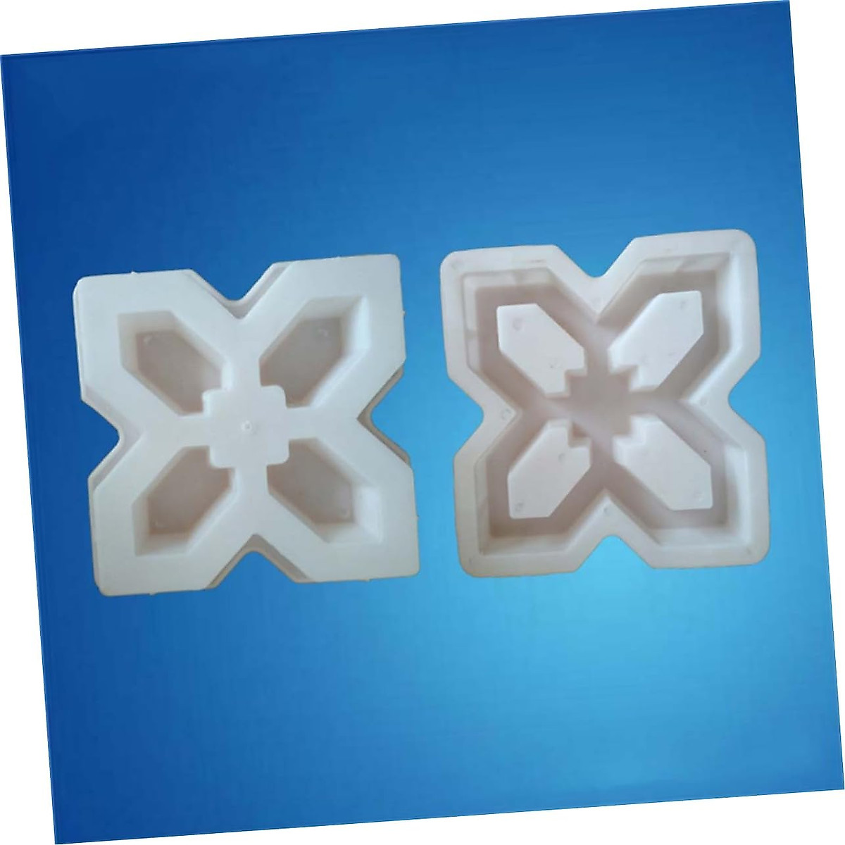 Happyyami Plastic Floor Mold Concrete Paving Mold molds Garden Paving Mold Pavement Mold molding Cement Floor Tile Mold Cement Brick Mold DIY Maker Paving Mould Paving Bricks White Stepping