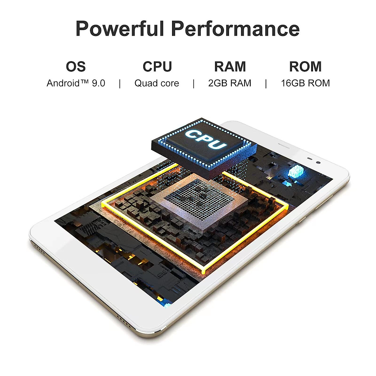 Tablets Android 11, Tablet 10 inch, 6GB RAM 128GB ROM 1TB Expansion Computer Tablet with Case, Support 5G WiFi & Wi-fi 6, IPS Touch Screen, Dual Camera, WiFi, BT5.0, Google Certified Tablet PC