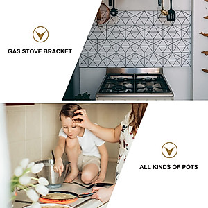 SOLUSTRE Metal Brackets Gas Stove Wok Holder Rack Cast Iron Wok Ring Milk Pot Non- Slip Wok Support for Home Kitchen Cookware Stove E1 Metal Stand