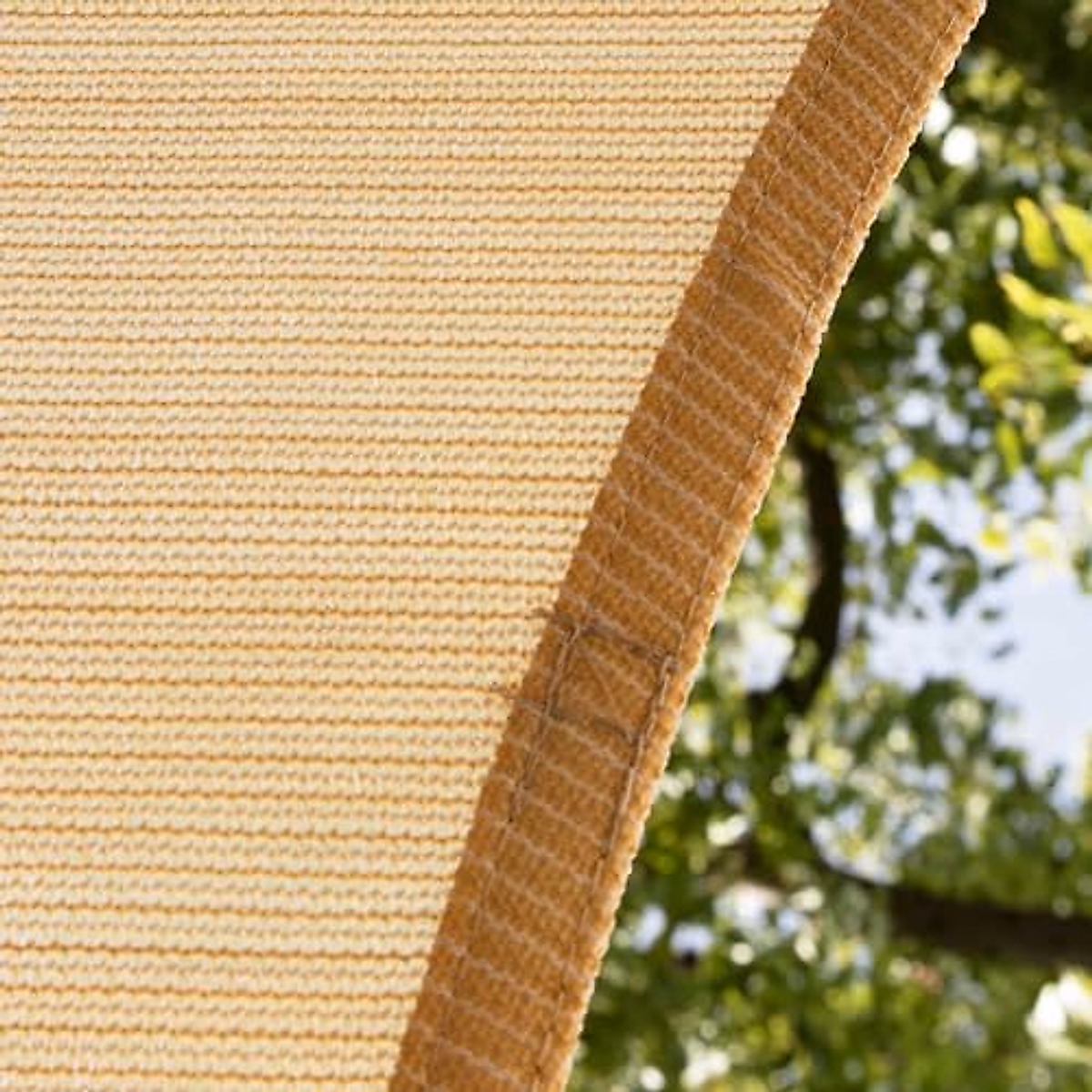 Amgo 12'x12' Beige Sun Shade Sail Canopy