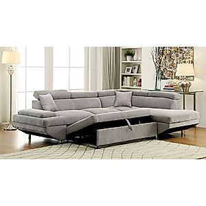 HOMES: Inside + Out Walter's Sectional with Pull Out Sleeper Chaise