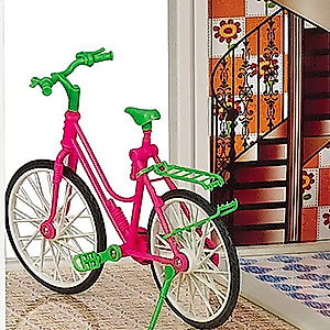 39'' Large Plastic Dollhouse with Big Furniture Kits, Doll House Dreamhouse Playhouse for Girls Kids Aged 3 4 5 6 7 8 9